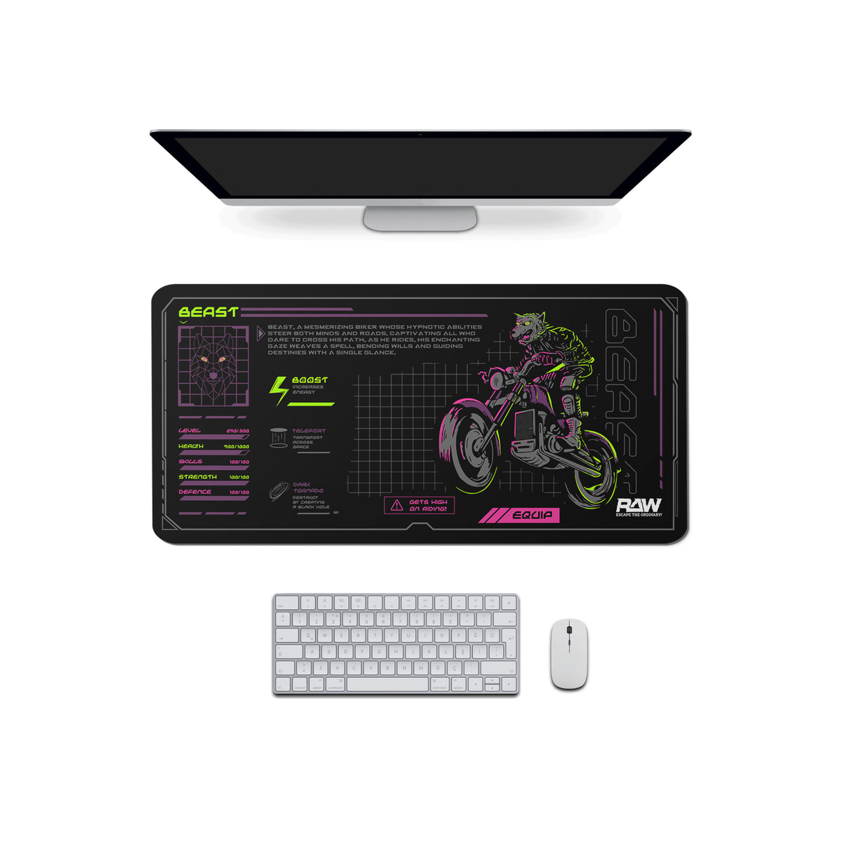 Beast | Desk Mat– RAW